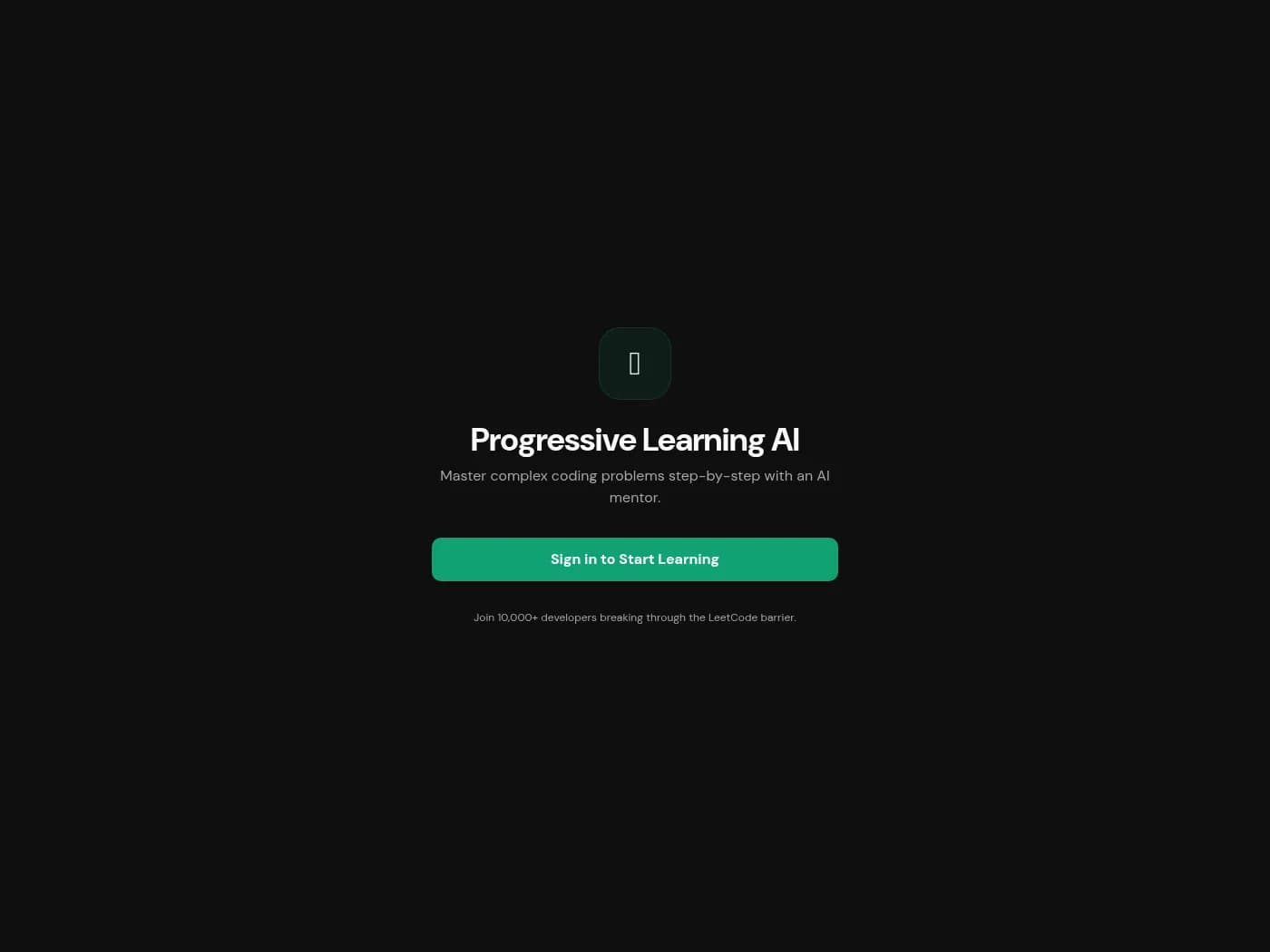 Progressive Learning AI