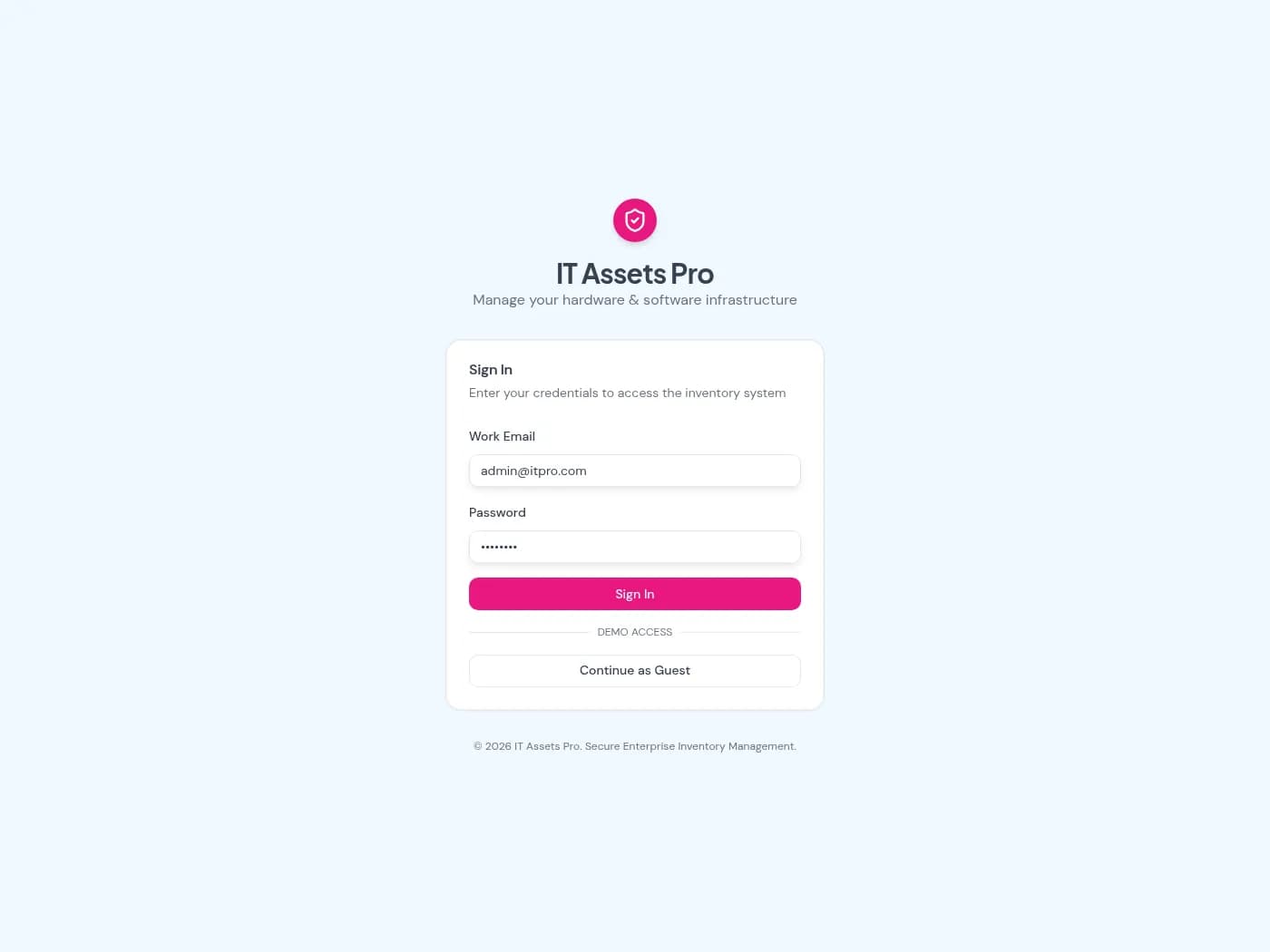 ProInventory SaaS