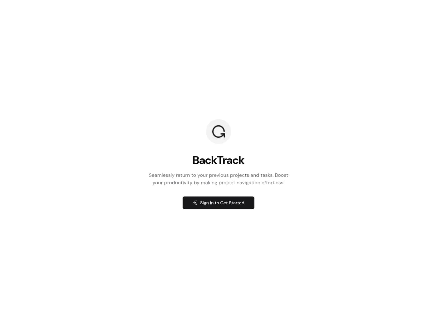 BackTrack Project Portal