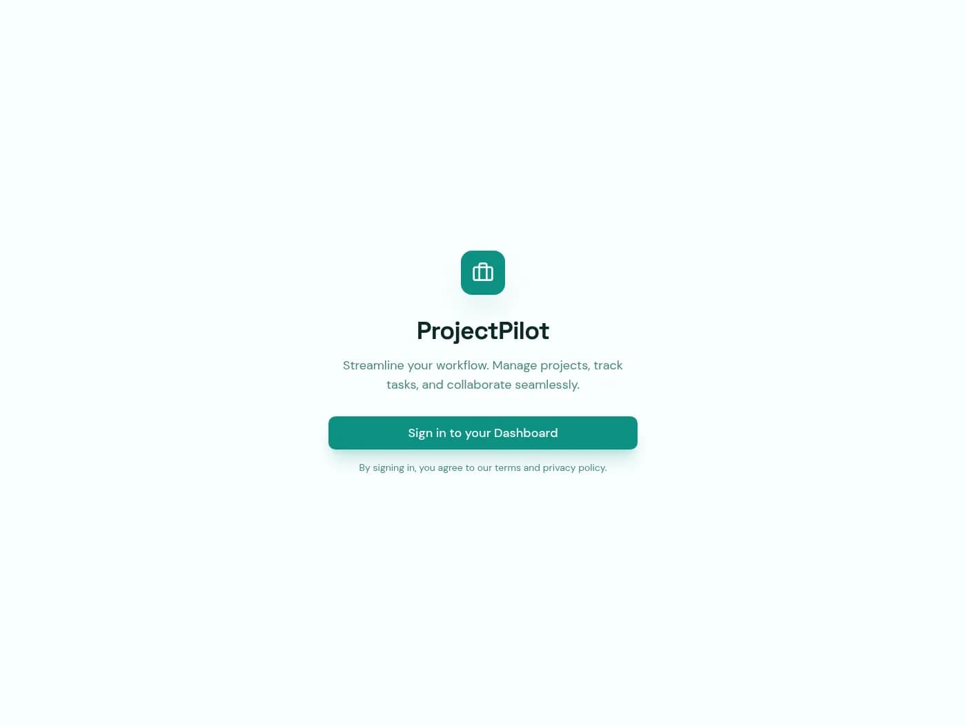 ProjectPilot Dashboard