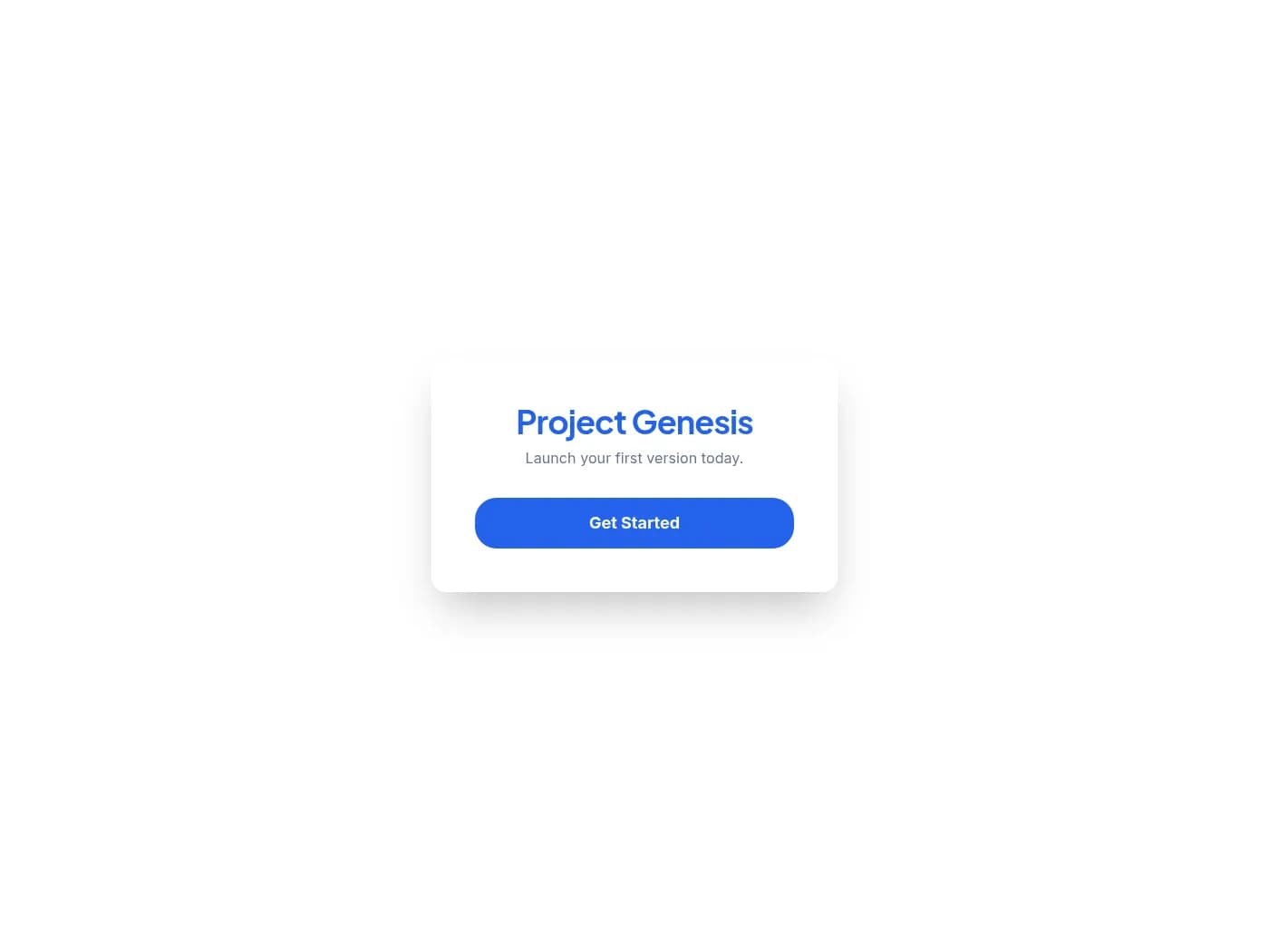 Project Genesis