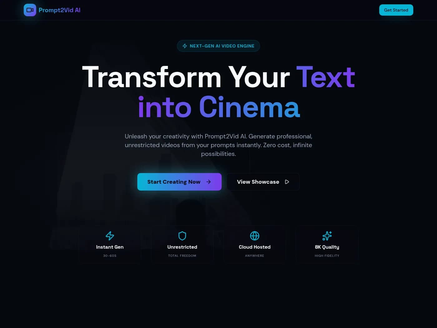 Prompt2Video AI