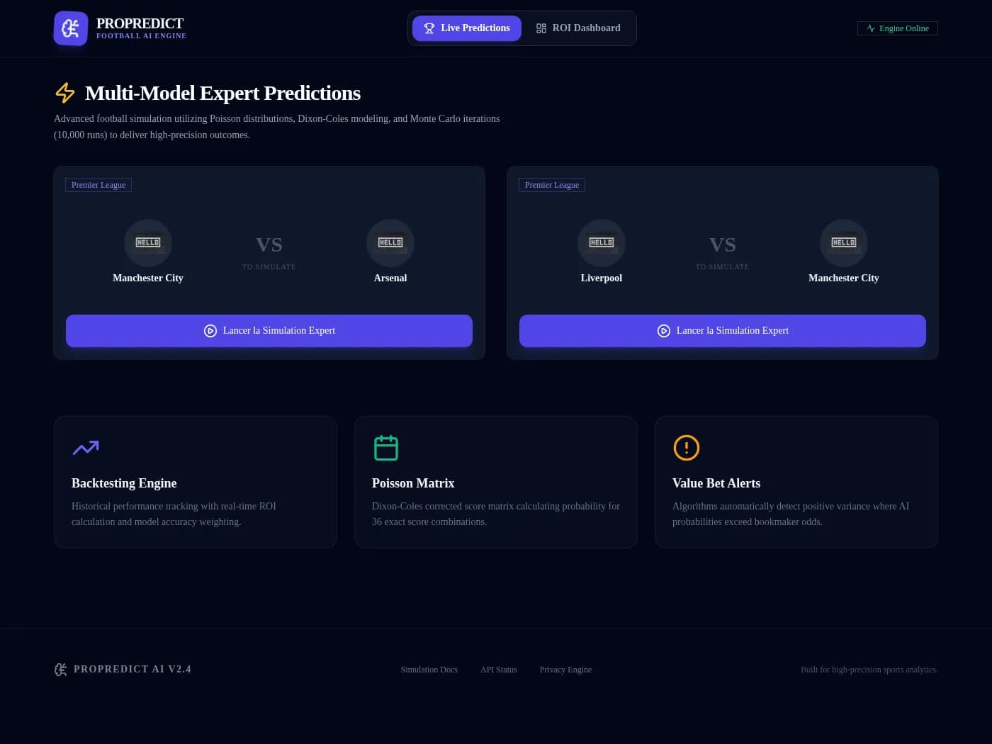 ProPredict Football AI