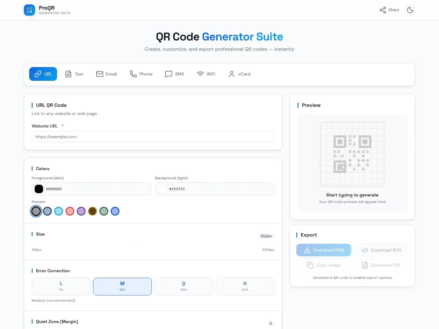 ProQR Generator Suite
