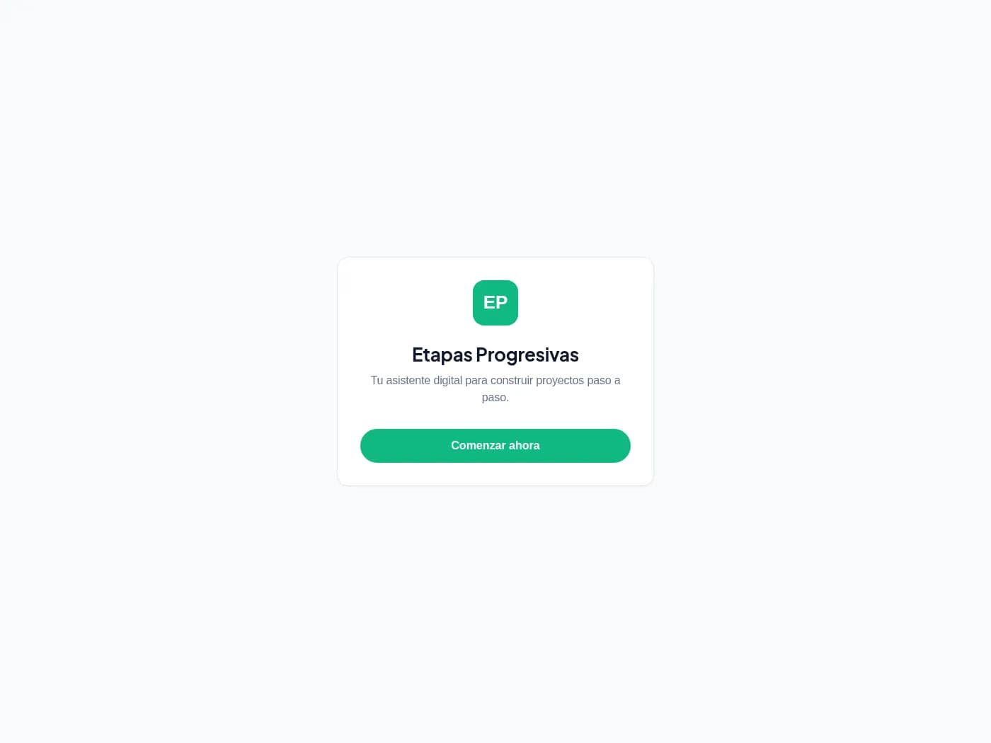 Proyecto Etapas Progresivas