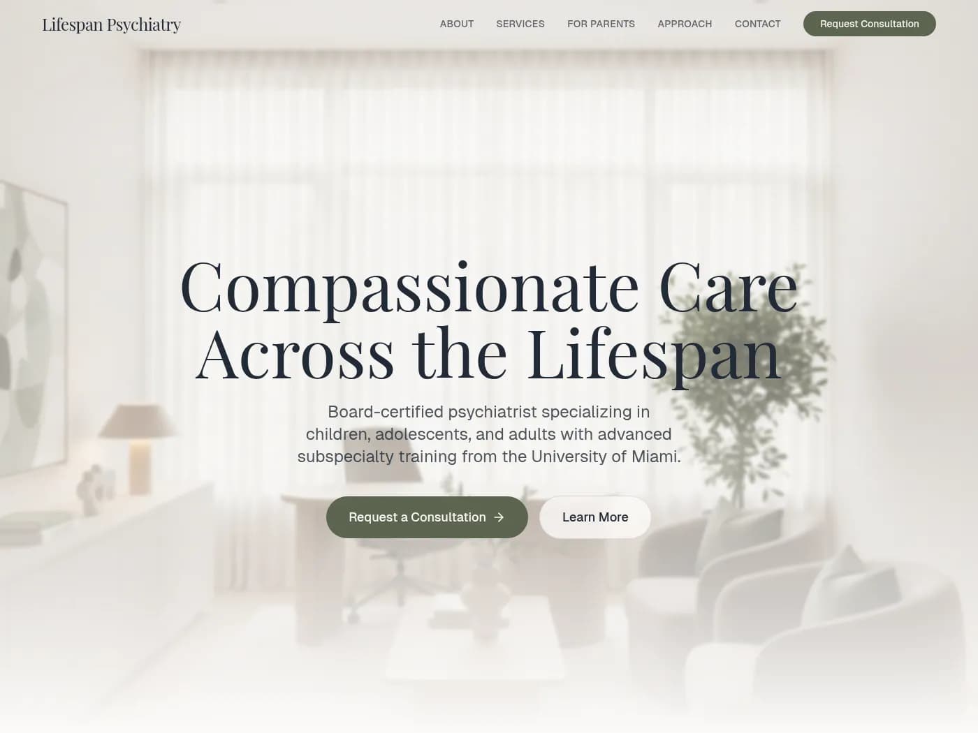 Lifespan Psychiatry Website