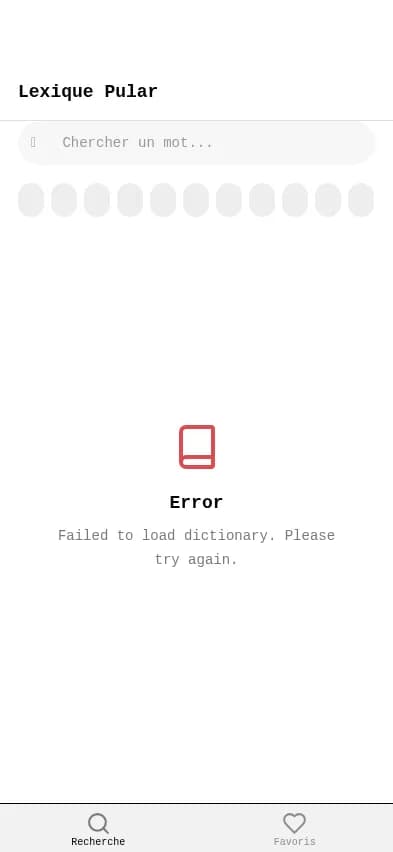 Pular-French Dictionary Search