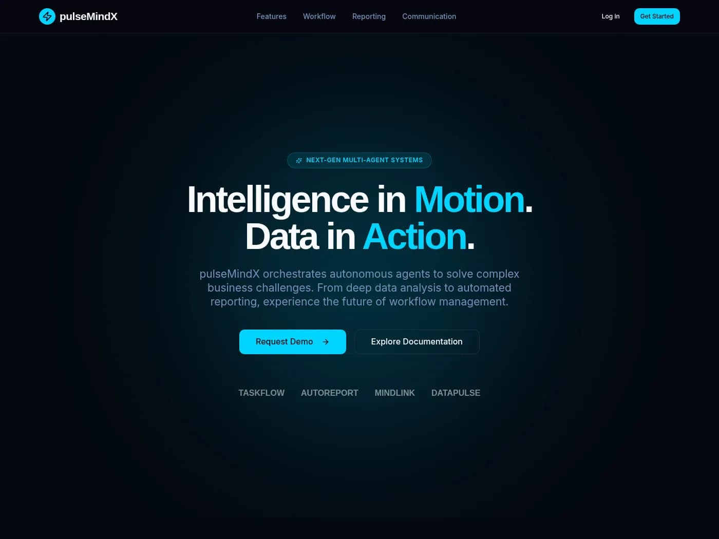 pulseMindX Landing Page