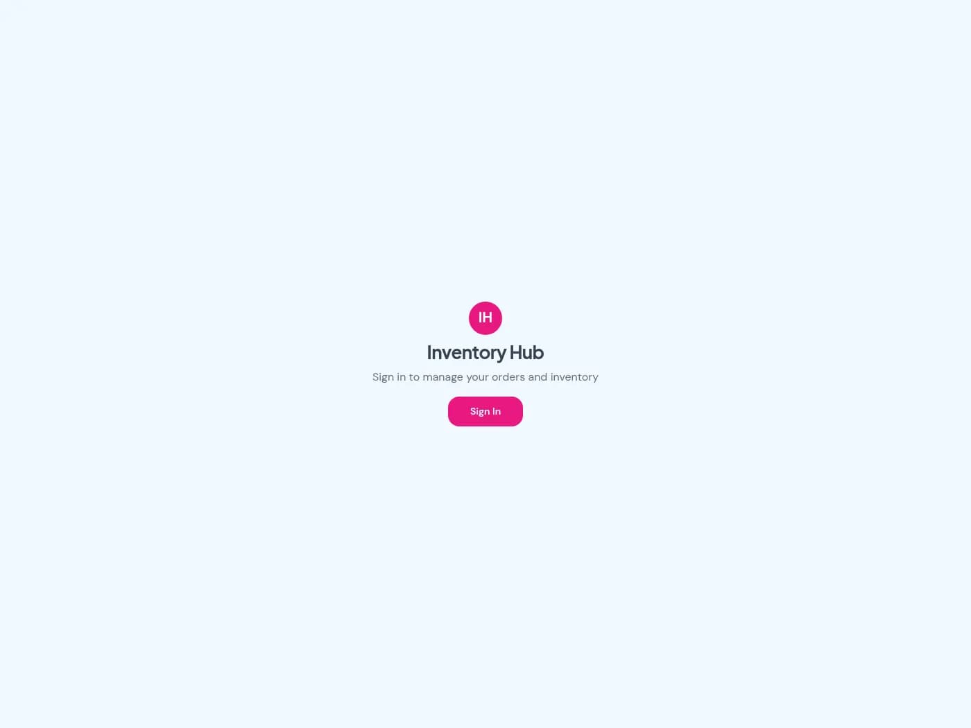 Purchase Order Inventory Hub