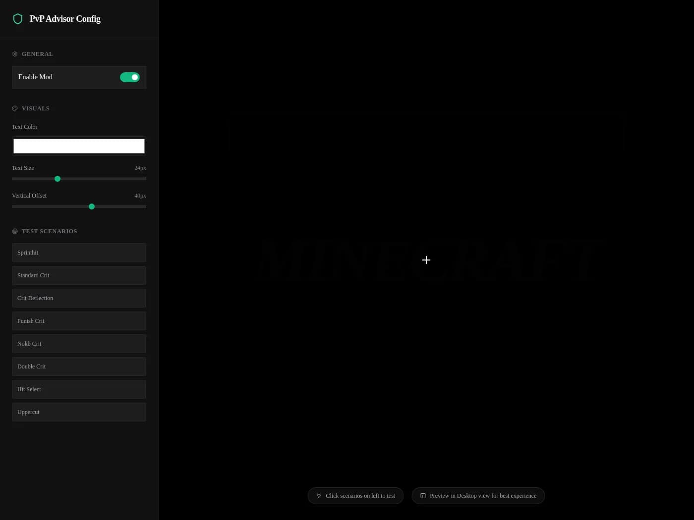PvP Hit Advisor Mod