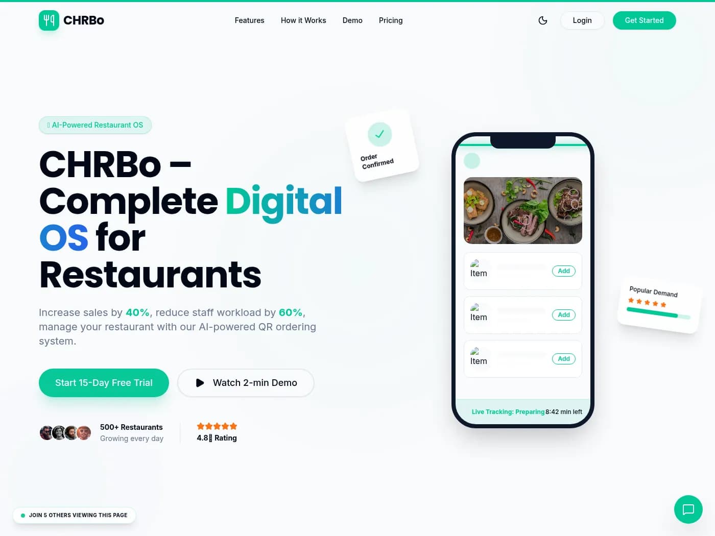 QR-Based Multi-Branch Restaurant Order & Management Platform