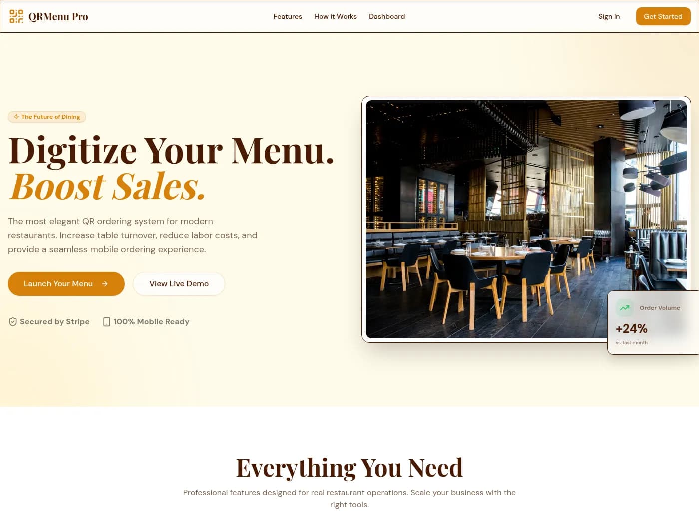 QR Menu Order Pro