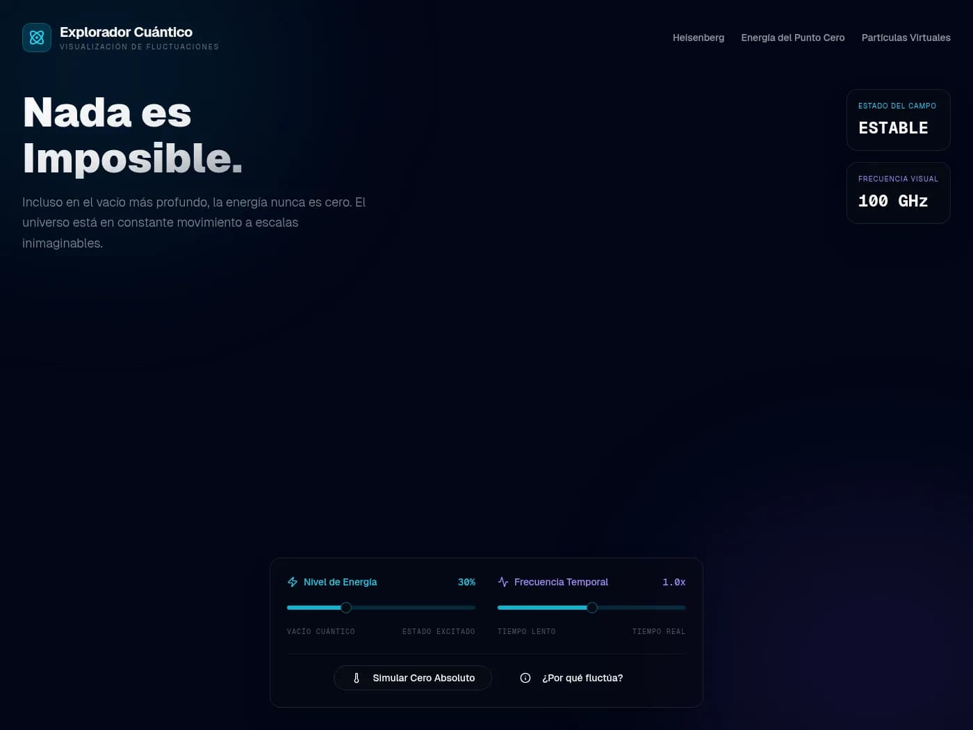 Quantum Fluctuations Explorer