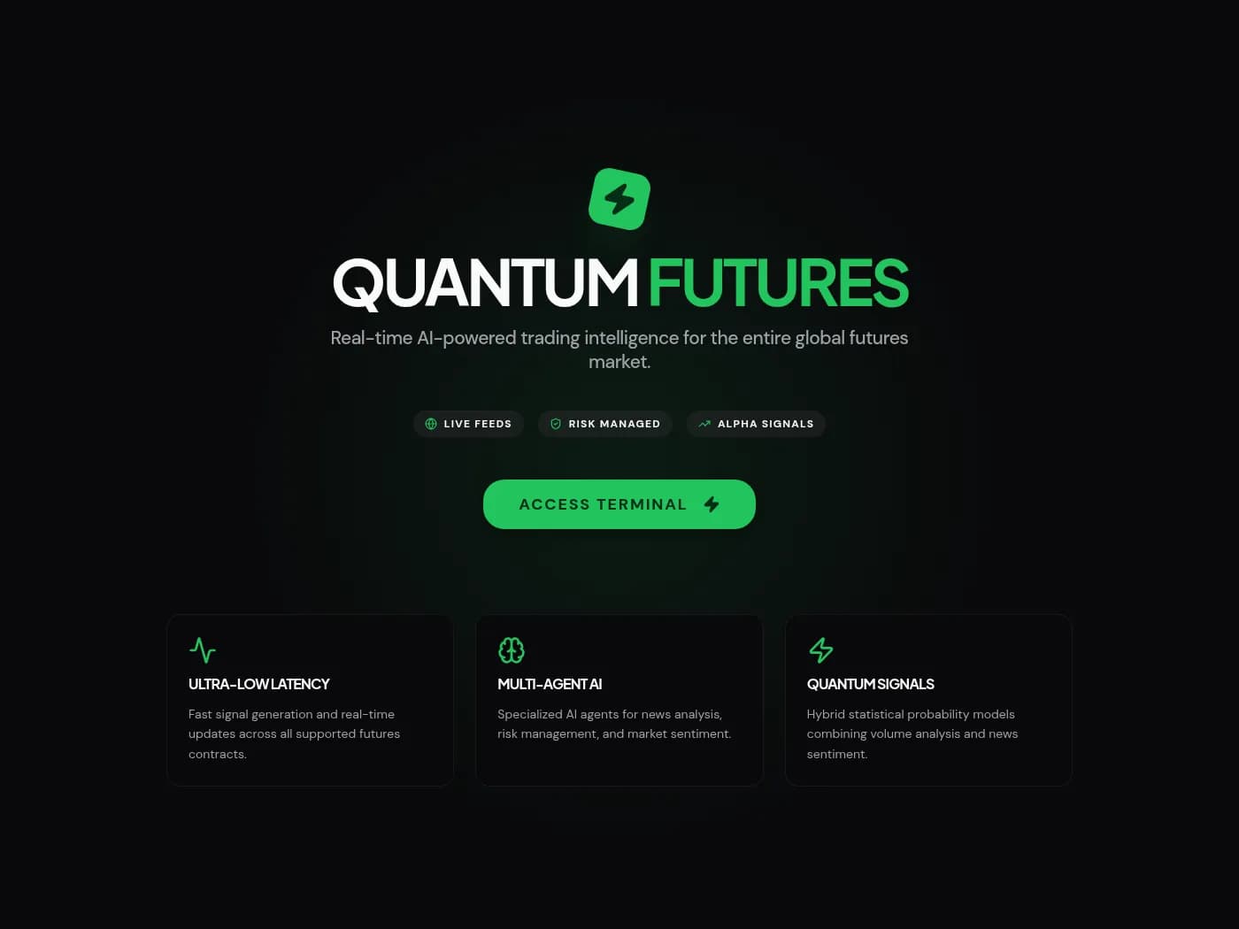 Quantum Futures AI Dashboard