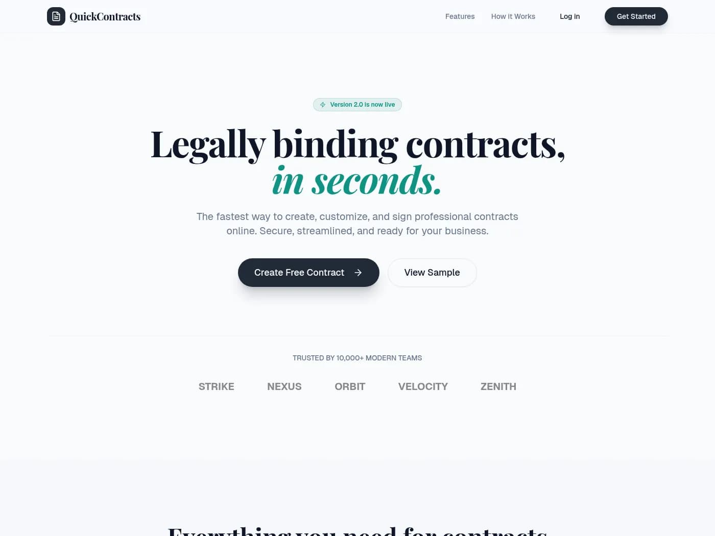 Quick Contracts