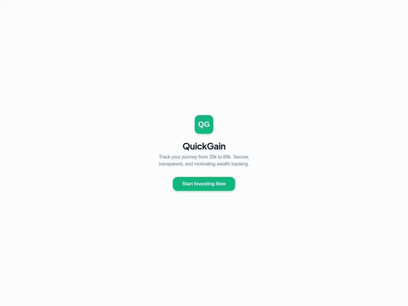 QuickGain Investment App