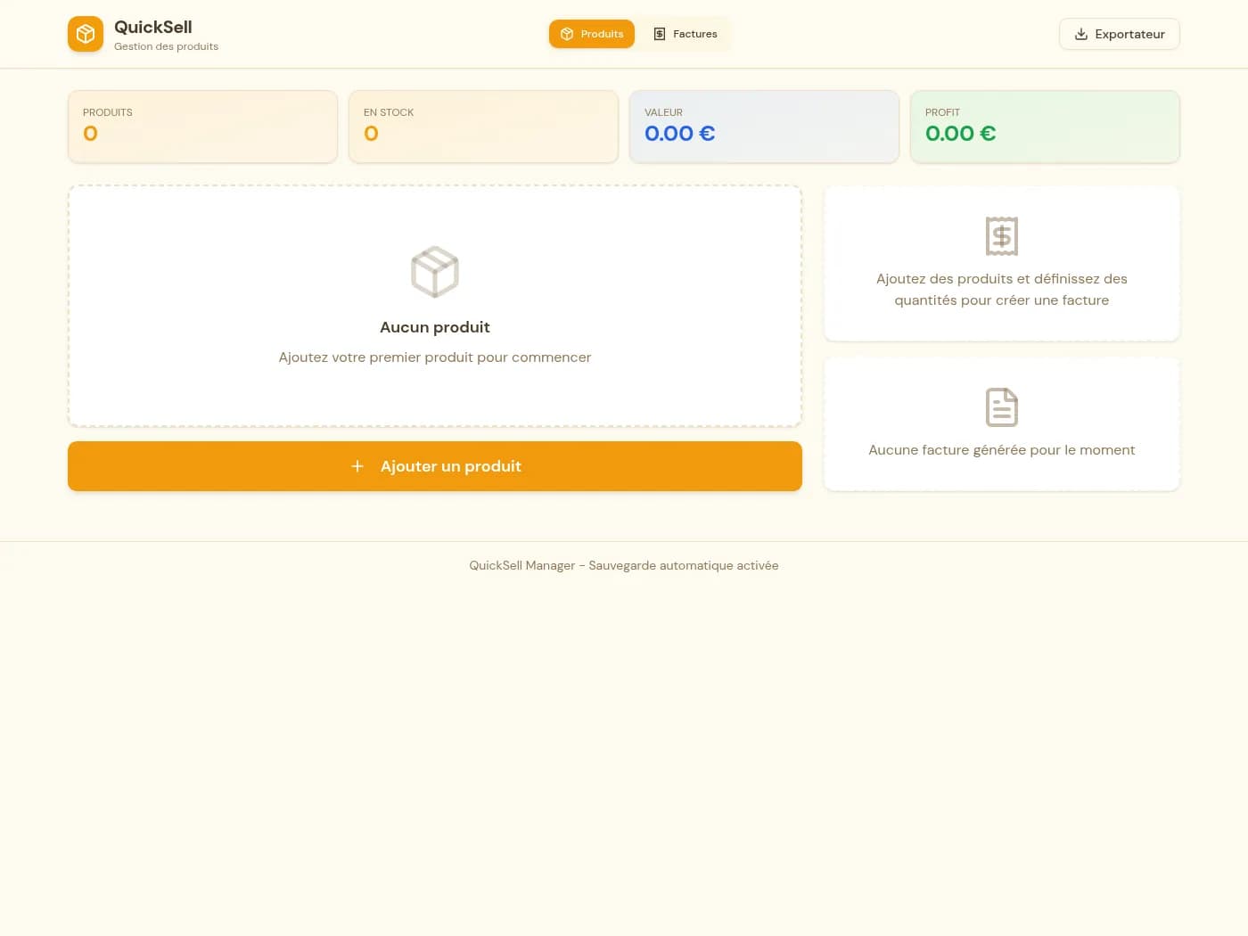 Commande APP