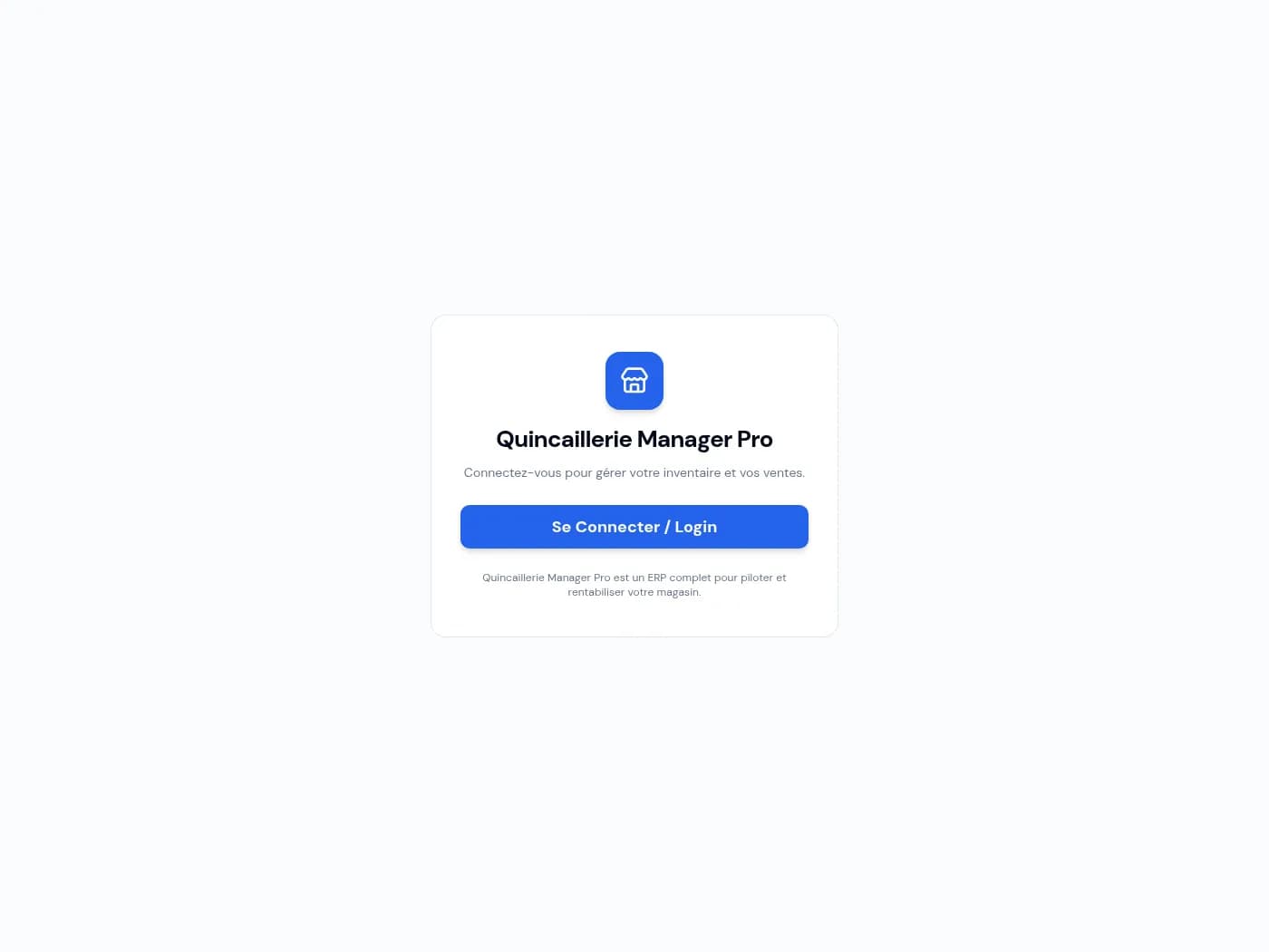 Quincaillerie Manager Pro