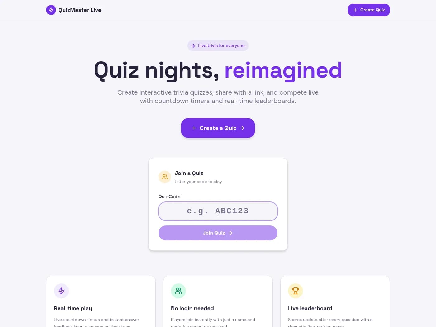 QuizMaster Live