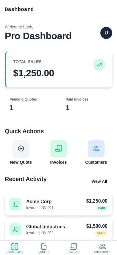Quote2Invoice Pro
