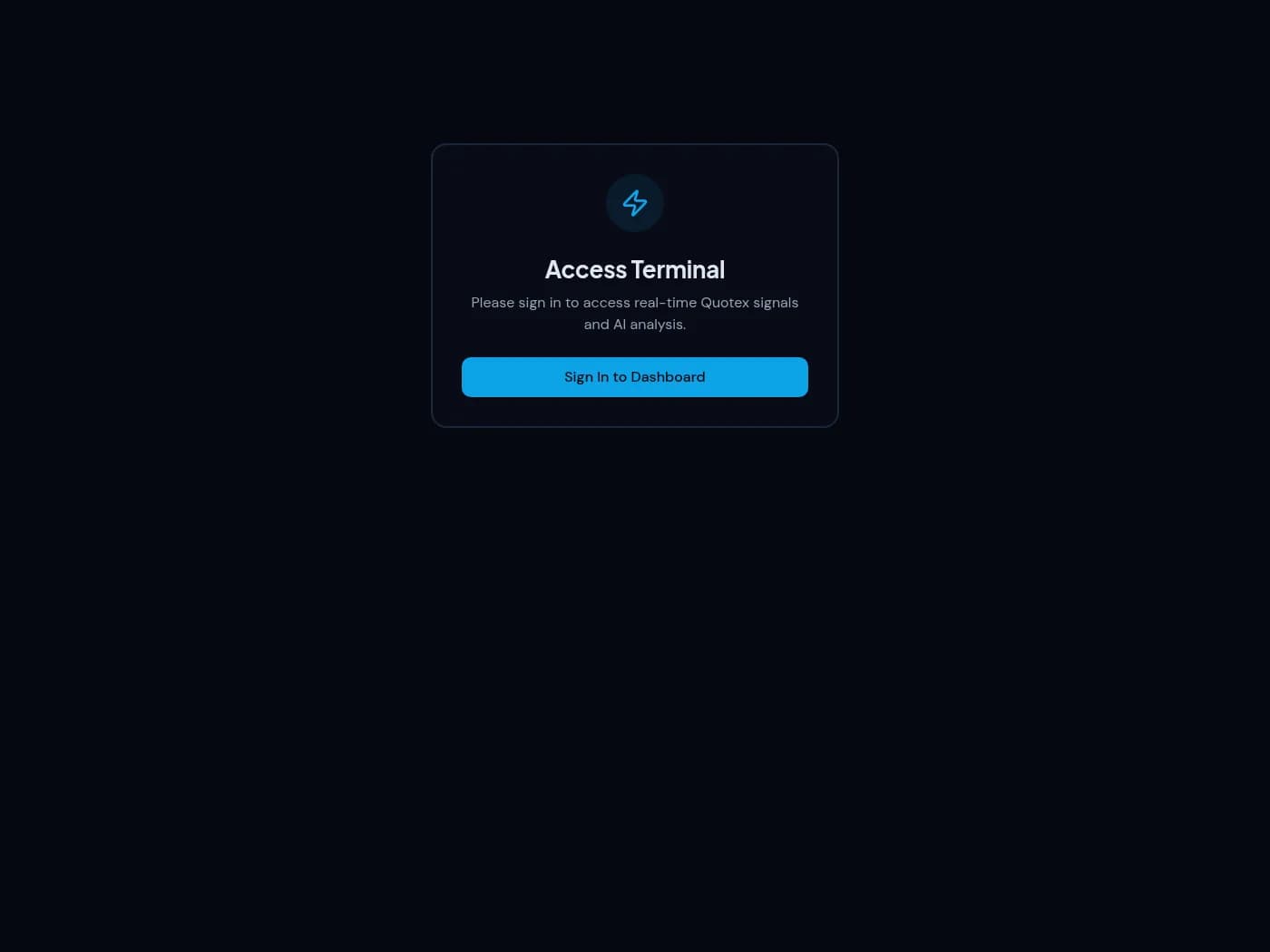 Quotex Signal Bot