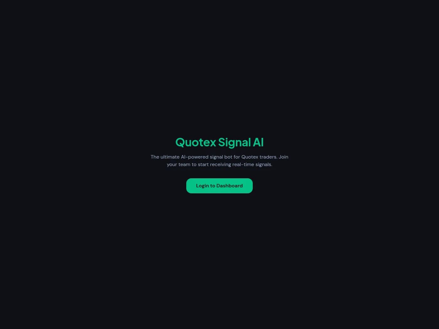 Quotex Signal AI Bot