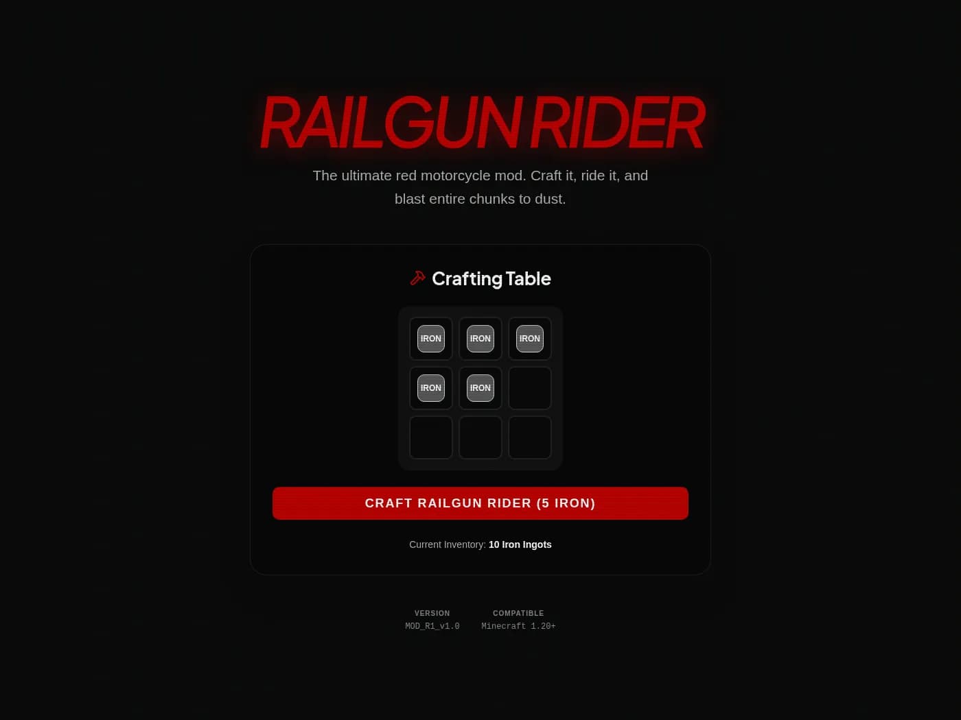 Railgun Rider Mod