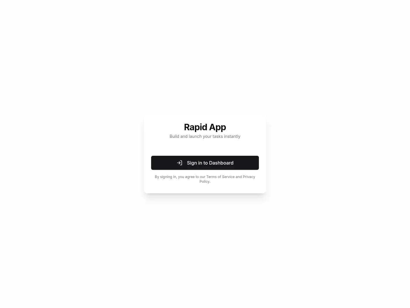 Rapid App Starter