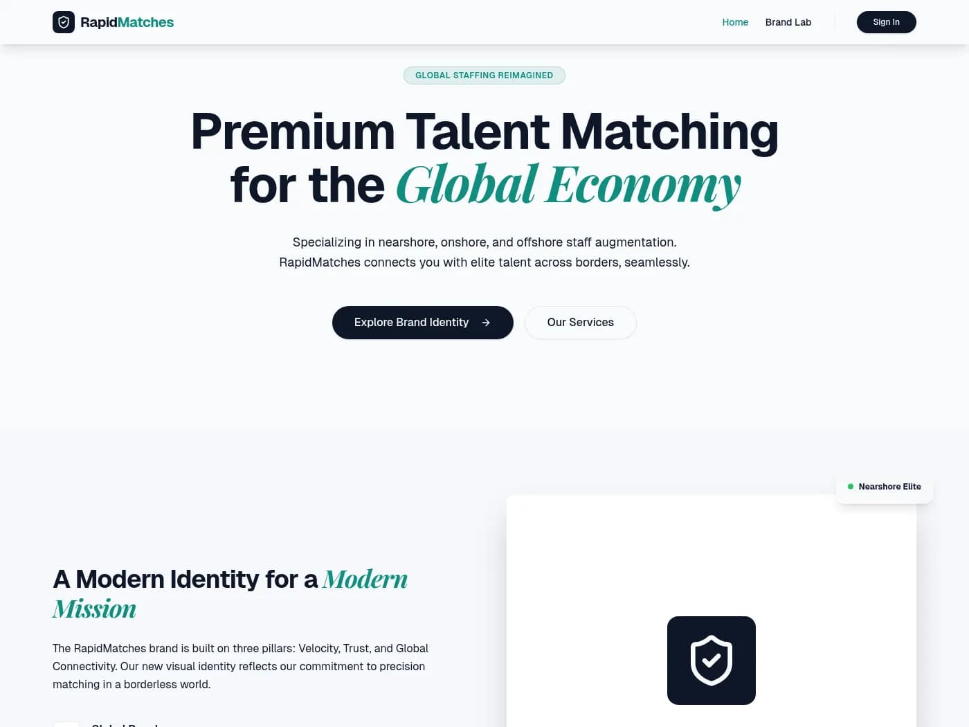 RapidMatches Logo Design