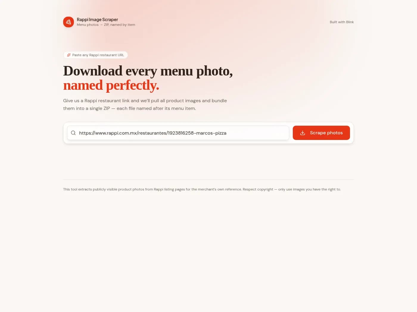 Rappi Image Scraper