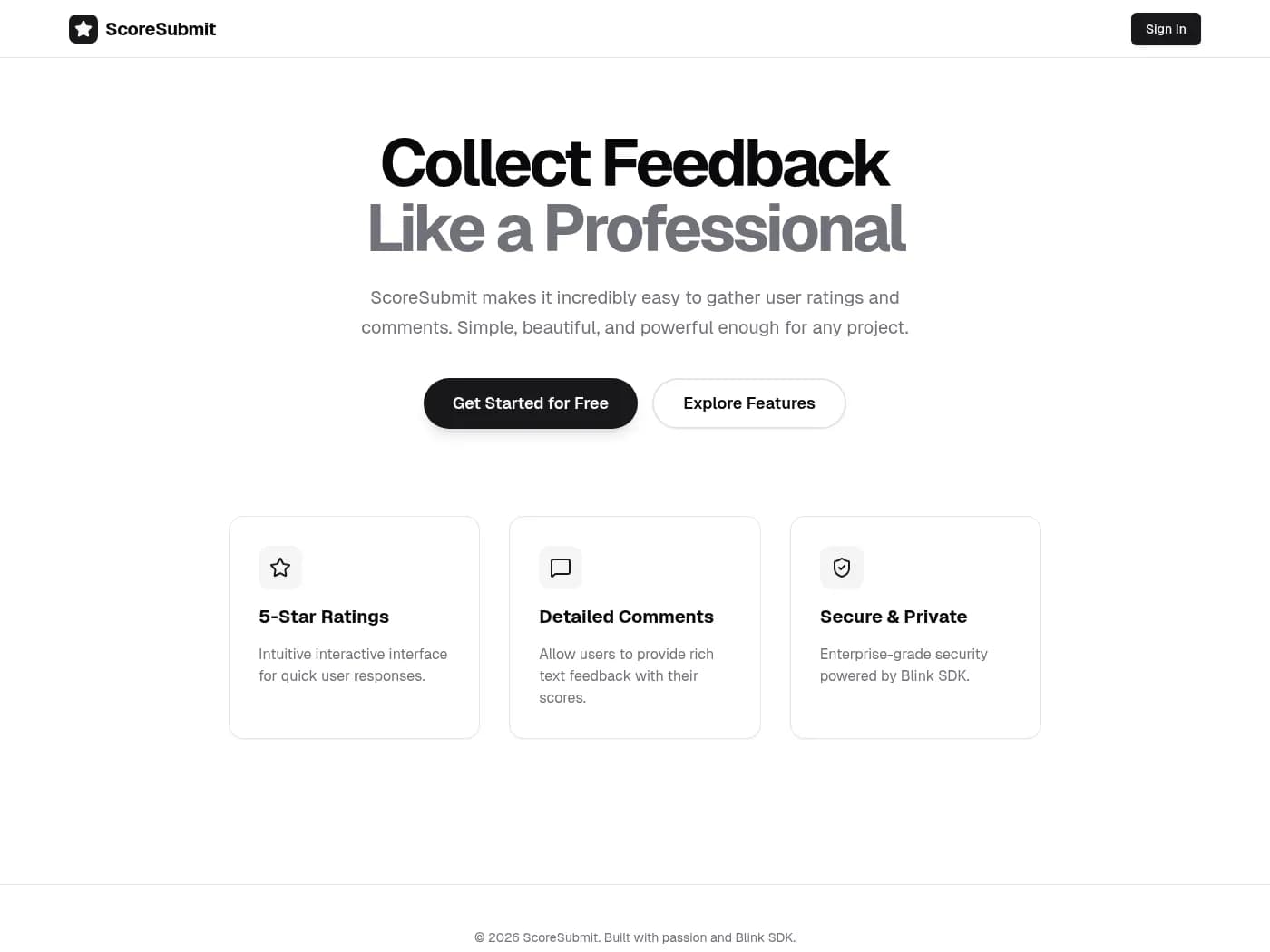 ScoreSubmit Page
