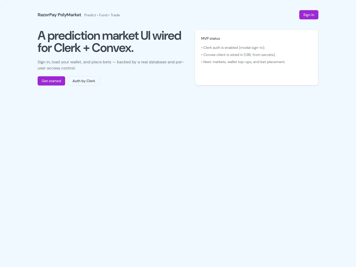 RazorPay PolyMarket