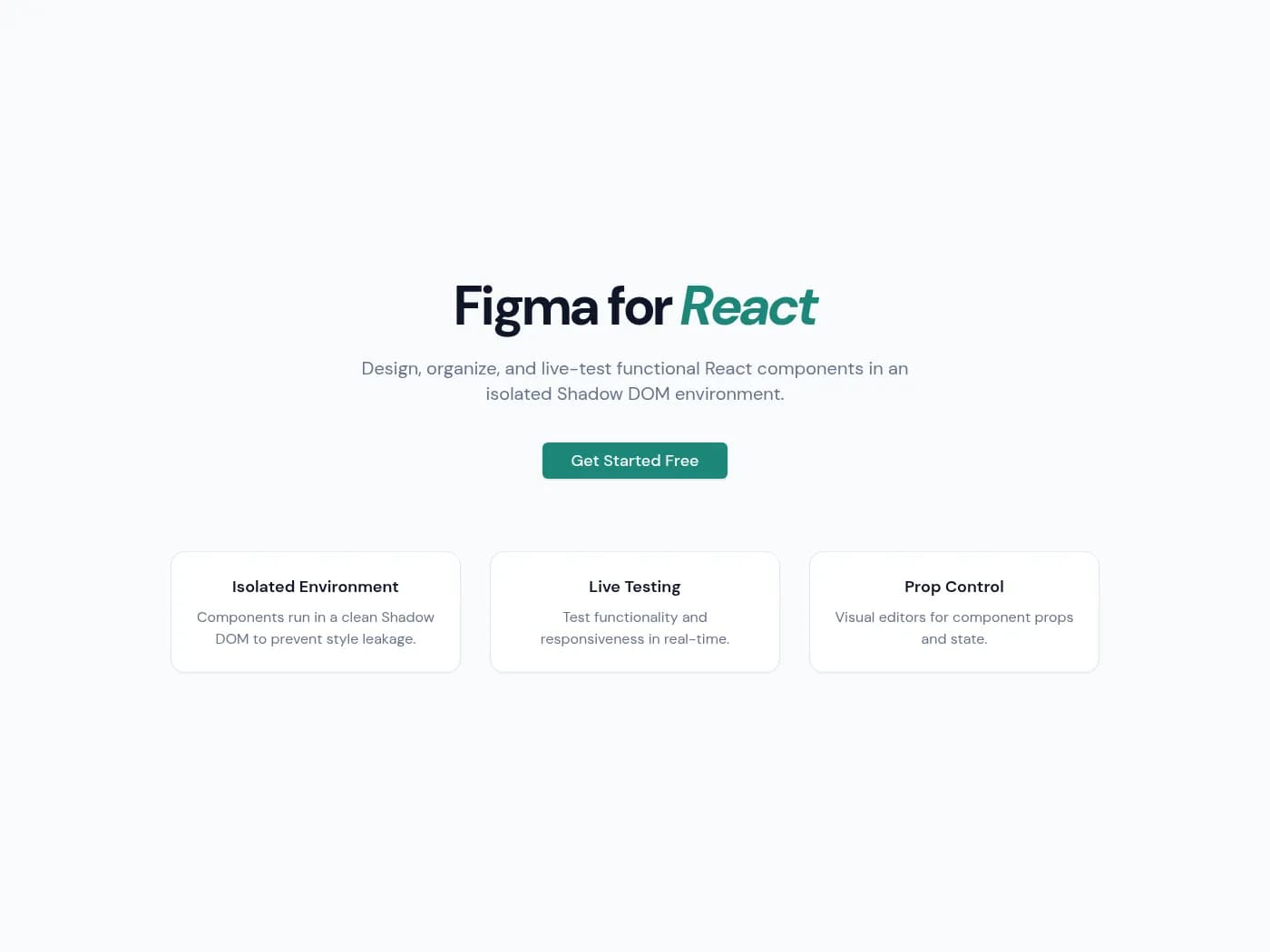 Figma for React Components