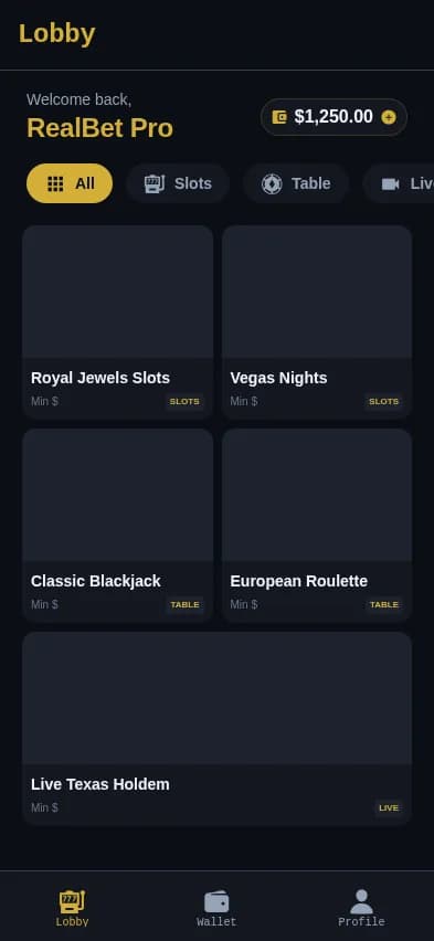 RealBet Casino App