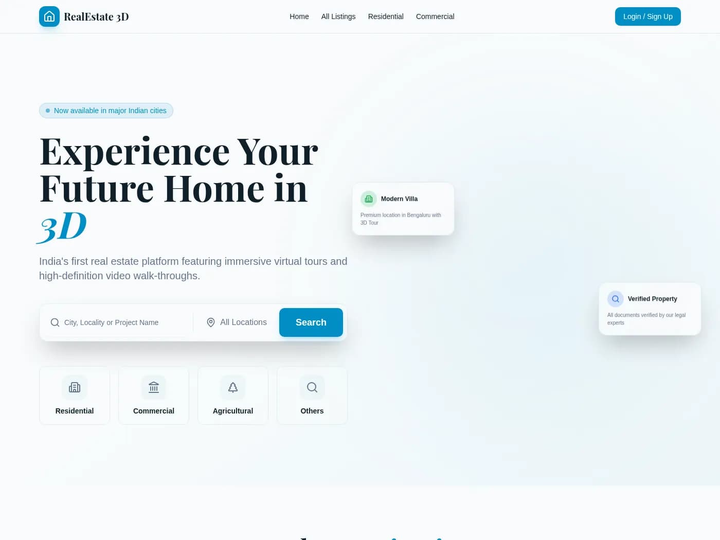 RealEstate 3D Explorer