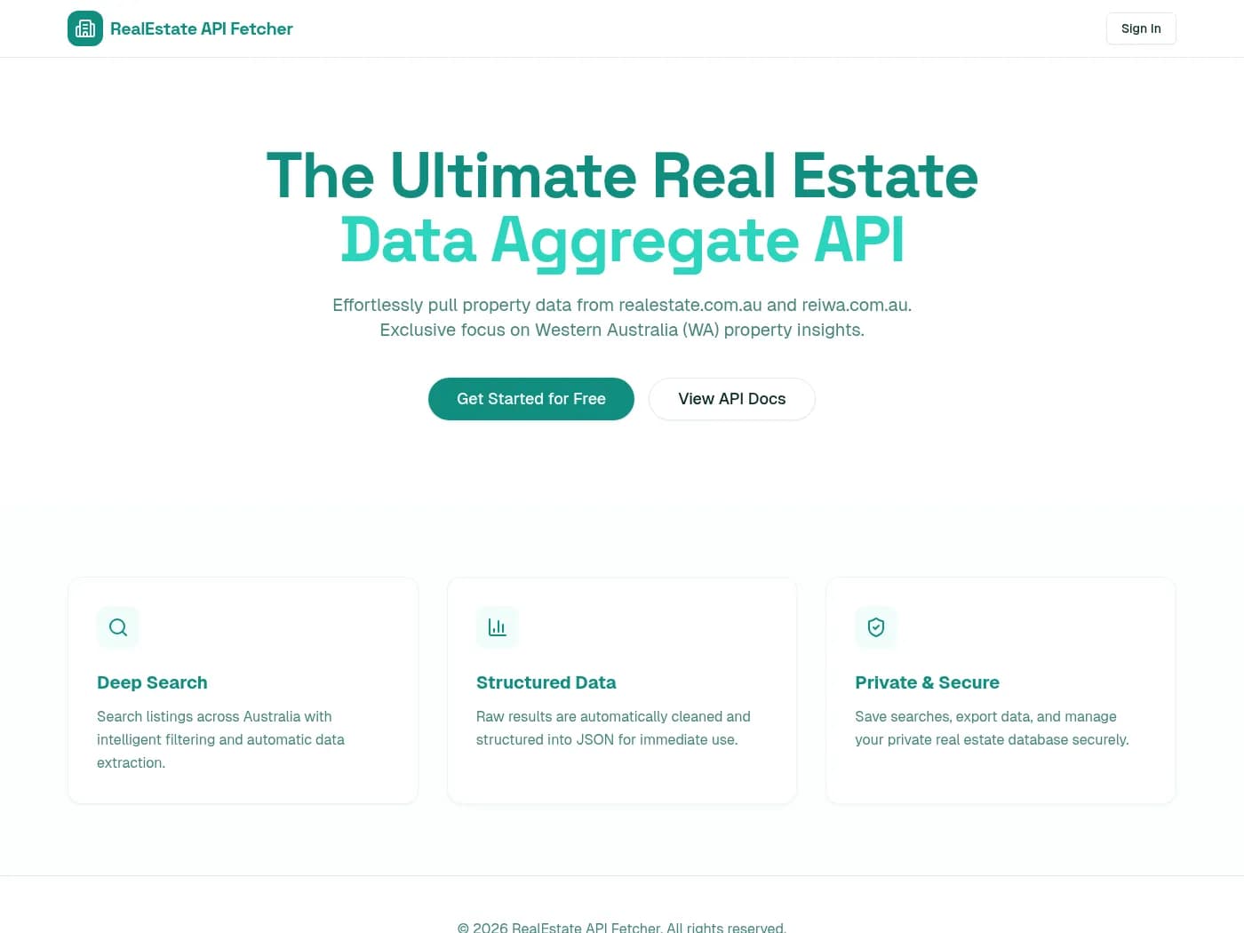 RealEstate Data Fetcher