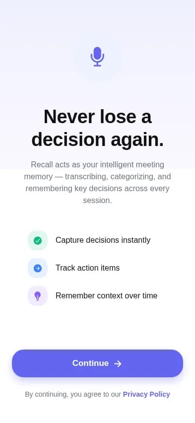 Recall AI Meeting Assistant