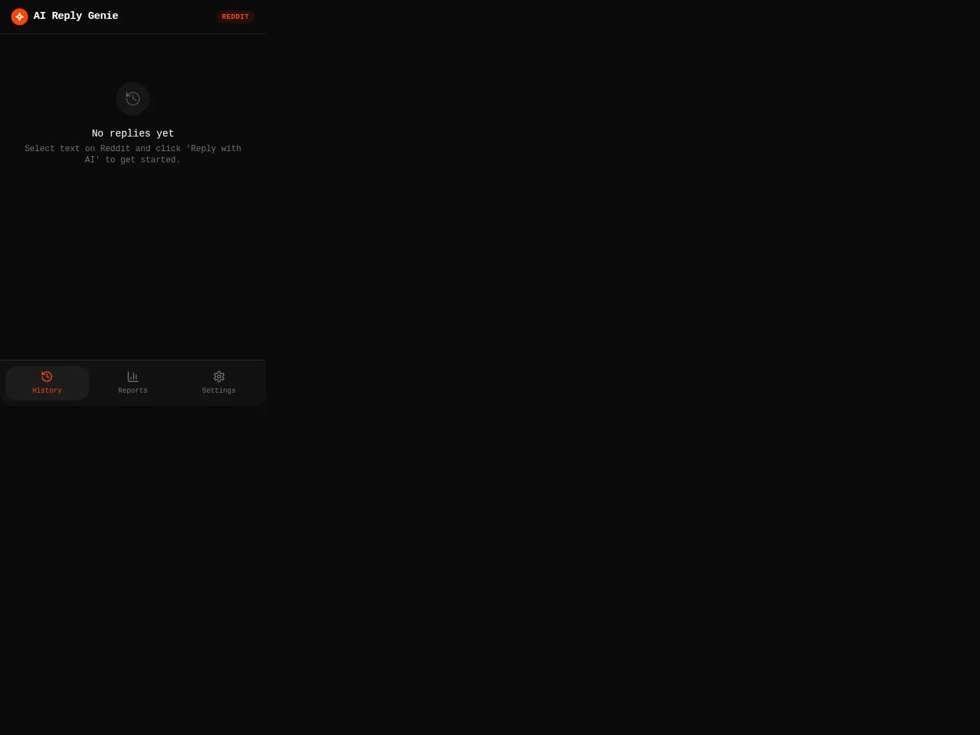 Reddit AI Reply Genie