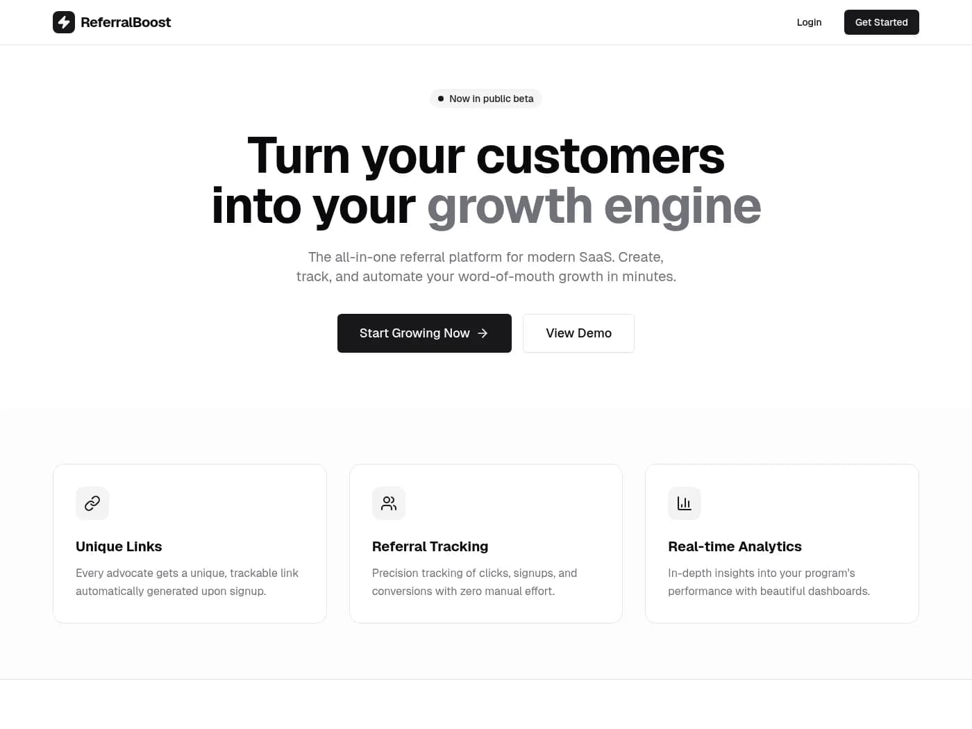 ReferralBoost Platform