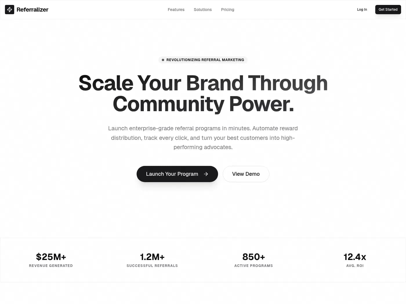 Referalizer SaaS Platform