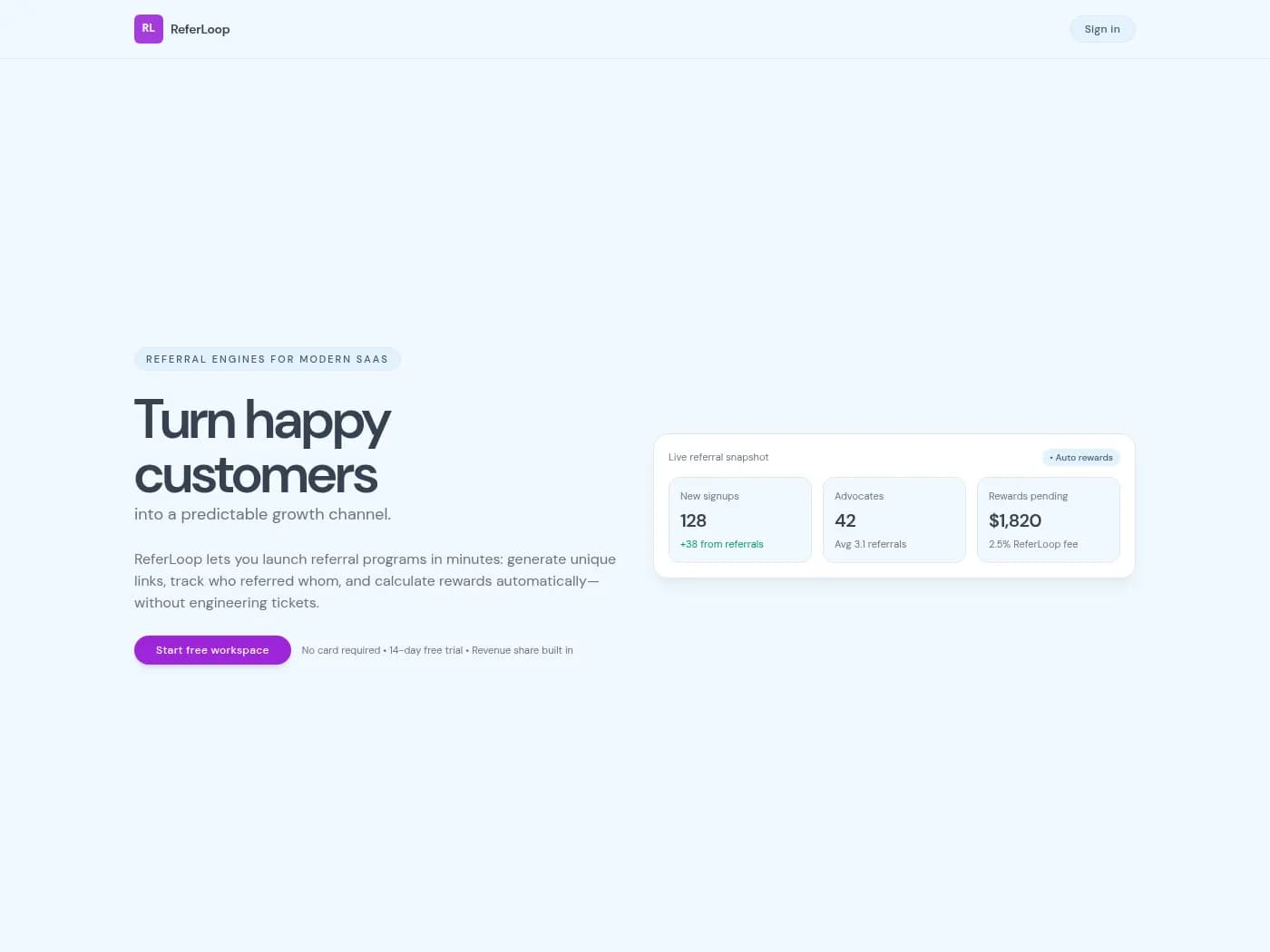 ReferLoop Platform