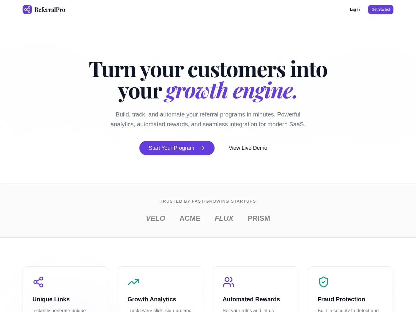 Referral SaaS Pro