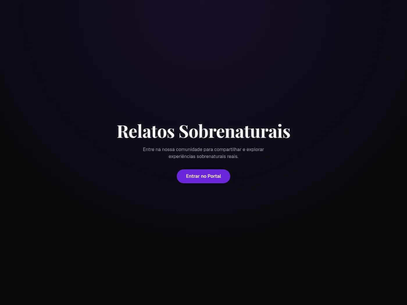 Relatos Sobrenaturais
