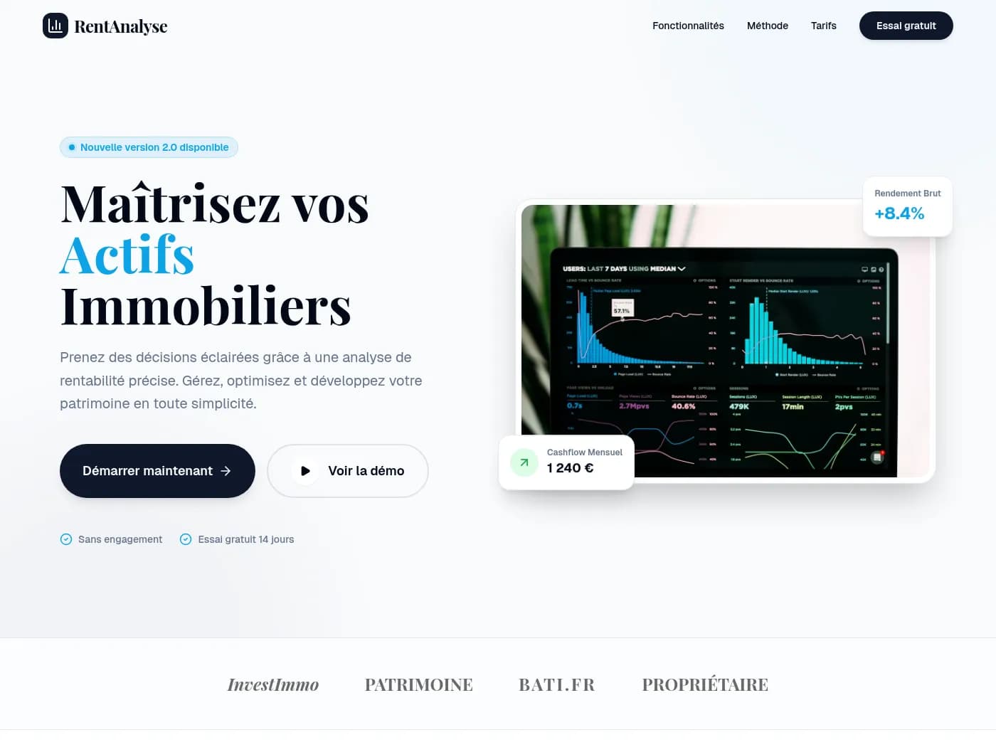 RentAnalyse Landing Page