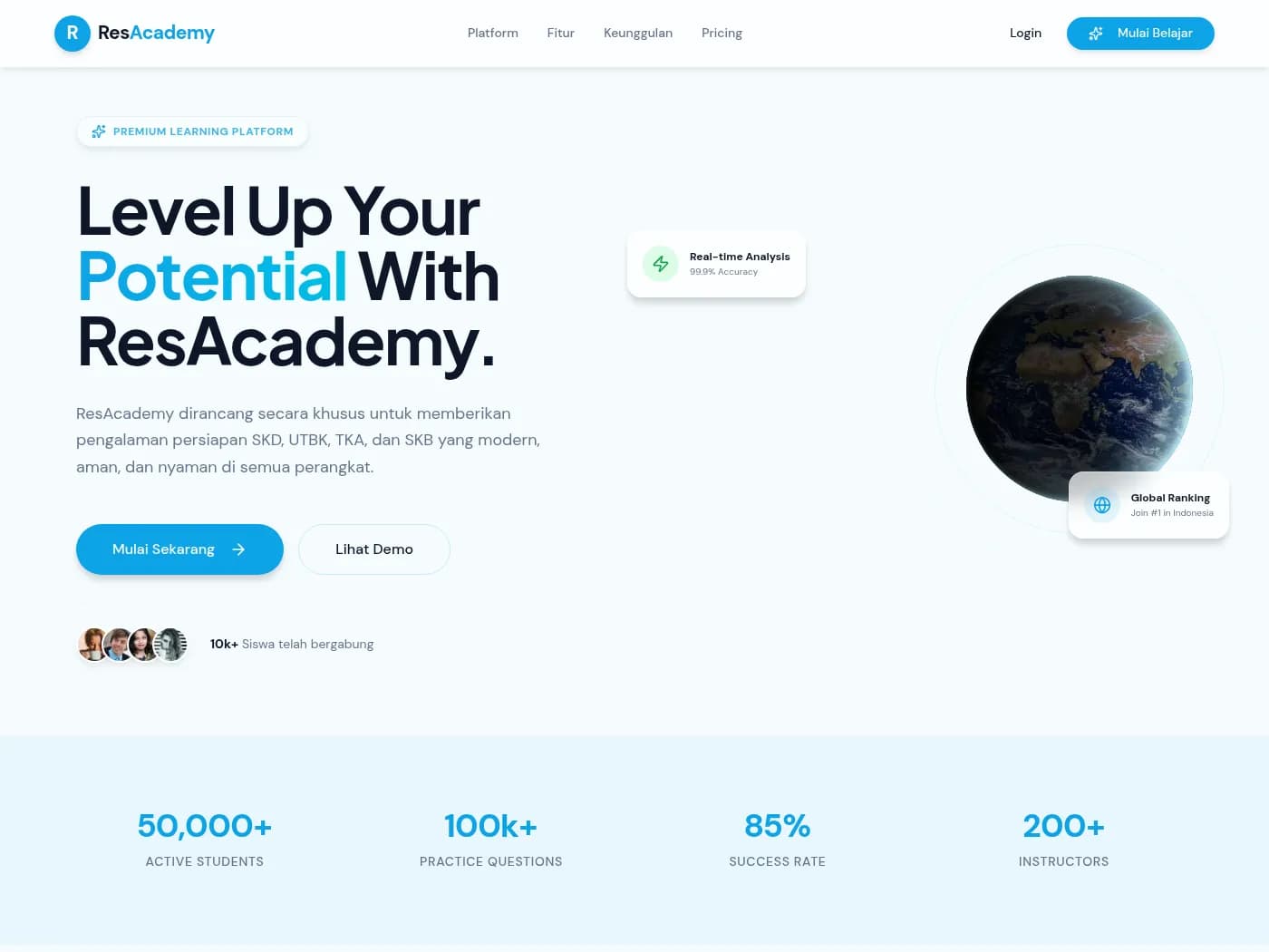 ResAcademy Premium Landing