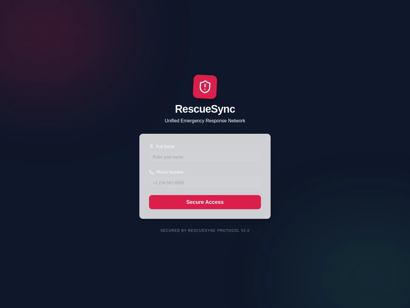 RescueSync Platform