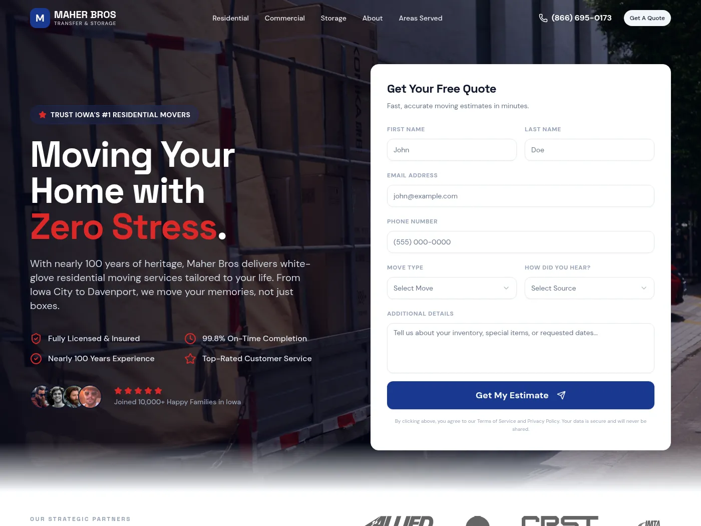 Residential Movers Redesign