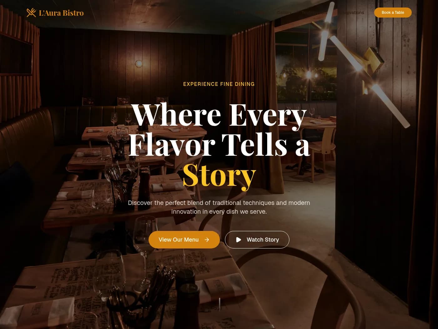 Bistro Landing Page