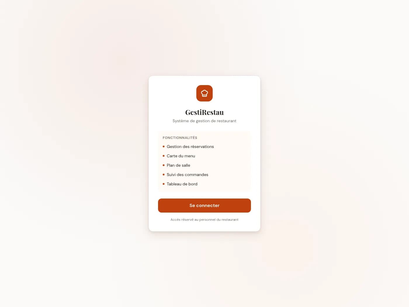 GestiRestau Web
