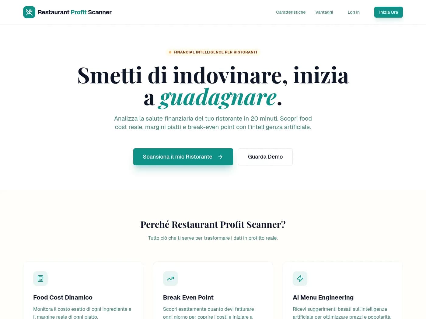 Restaurant Profit Scanner